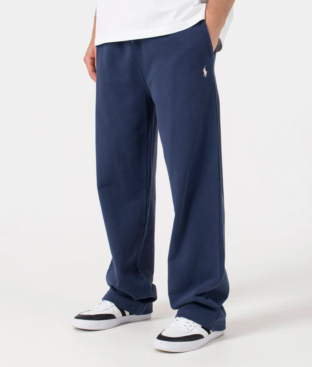 Ralph Lauren Straight Cut Baggy Sweatpants, Navy (Cotton Fleece) – VINTAGE